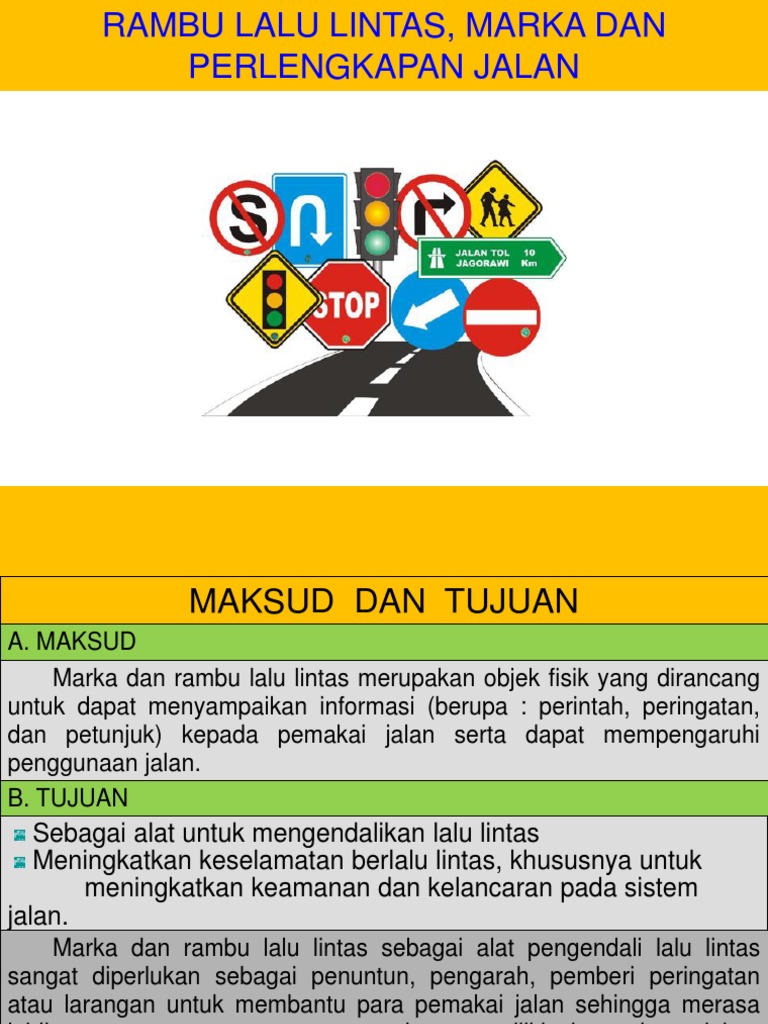 Panduan Rambu Lalu Lintas dan Marka | PDF