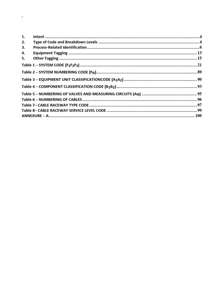 KKS Plant Tagging Procedure - Submission | PDF | Pipe (Fluid Conveyance ...