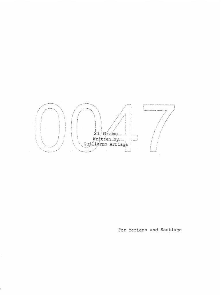 21 Grams PDF | PDF