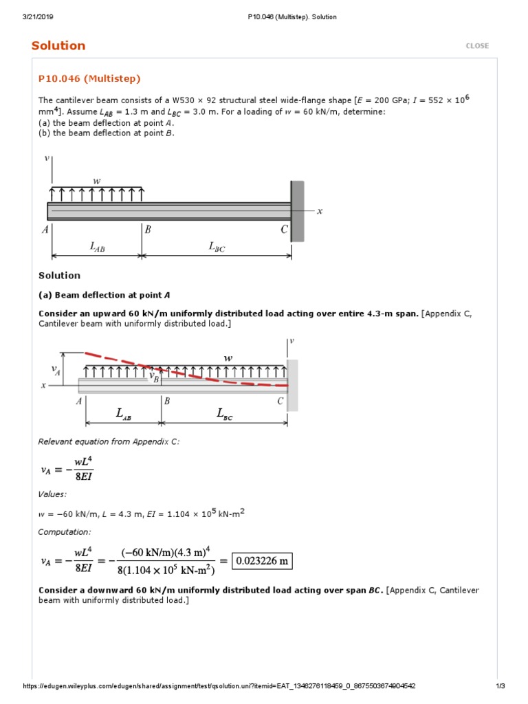 CVG Assignment 5 Answer 3 | PDF | Beam (Structure) | Continuum Mechanics