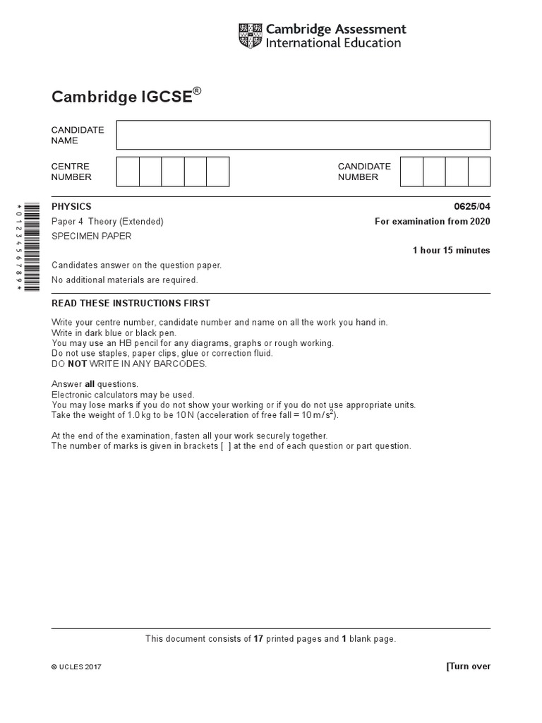 2020 Specimen Paper 2 | PDF | Radioactive Decay | Atoms