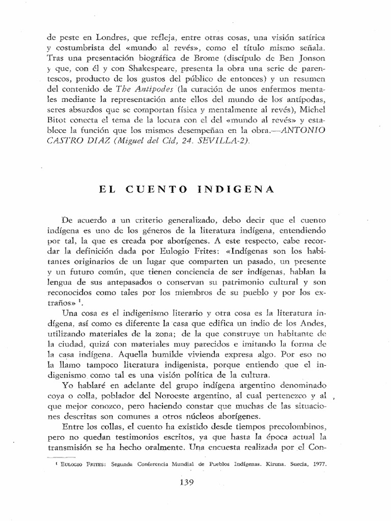 El Cuento Indígena: y que, con él y con Shakespeare, presenta la obra ...