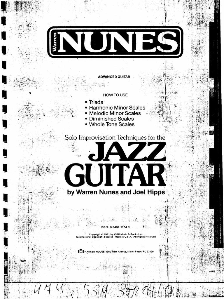 Warren Nunes Jazz Guitar Improvisationpdf PDF | PDF