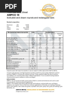 Ampco 18: Technical Data Sheet | PDF | Strength Of Materials | Alloy