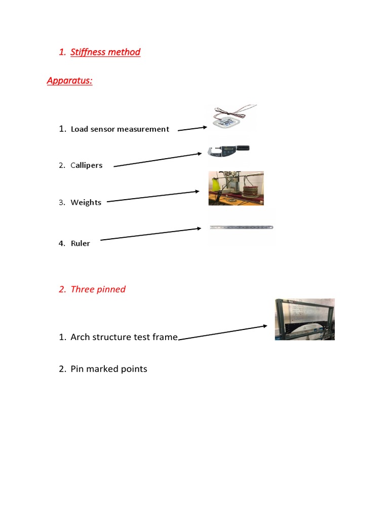 Stiffness Method Apparatus:: Load Sensor Measurement | PDF