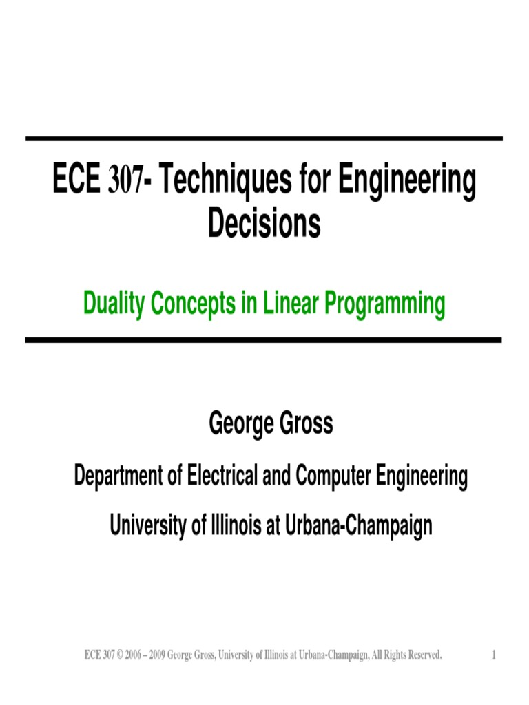 04 Duality Concepts | PDF | Mathematical Optimization | Linear Programming 04 Duality Concepts | PDF | Mathematical Optimization | Linear Programming