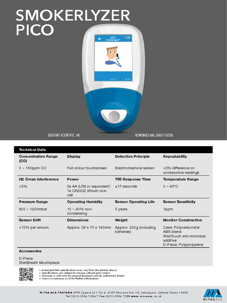 BDF Smokerlyzer Pico | PDF