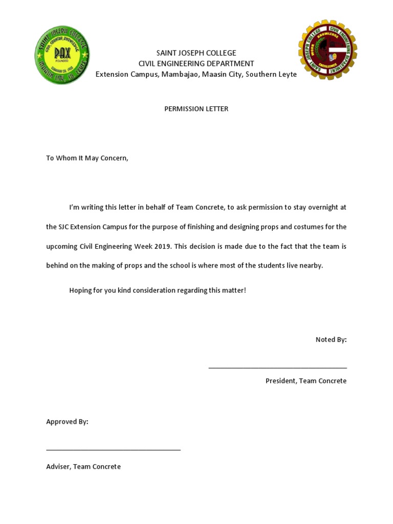 Permission Letter | PDF