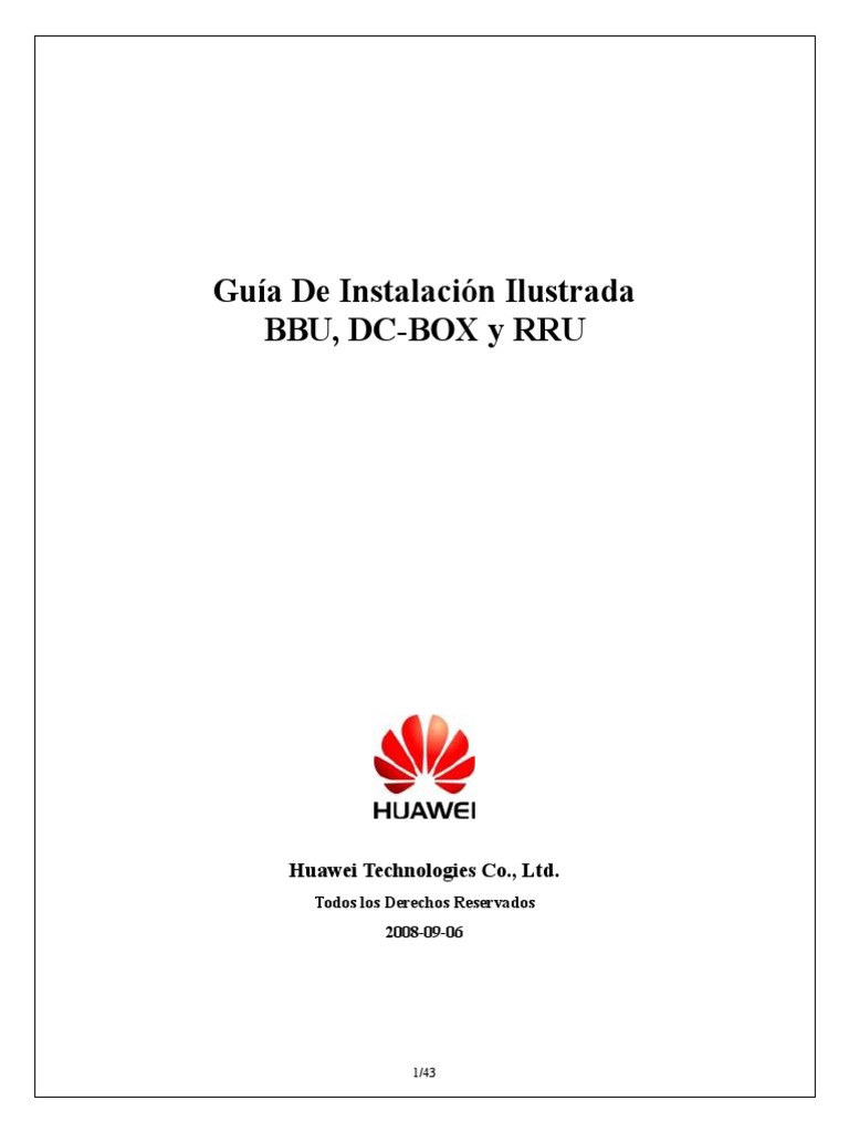 Picture Guide To Installation BBU DC-BOX RRU V4 1 - Spanish - 2 | PDF ...