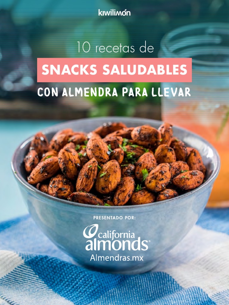 10 Snacks Saludables con Almendra | PDF | Chocolate | Alimentos
