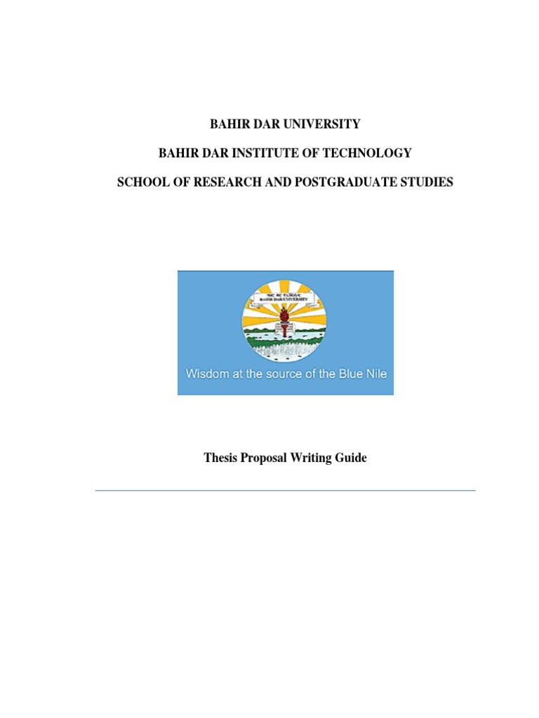MSC Thesis Proposal Writing Guideline Format Final | PDF | Thesis | Goal