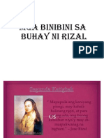 Mga Naging Babae Sa Buhay Ni Rizal | PDF