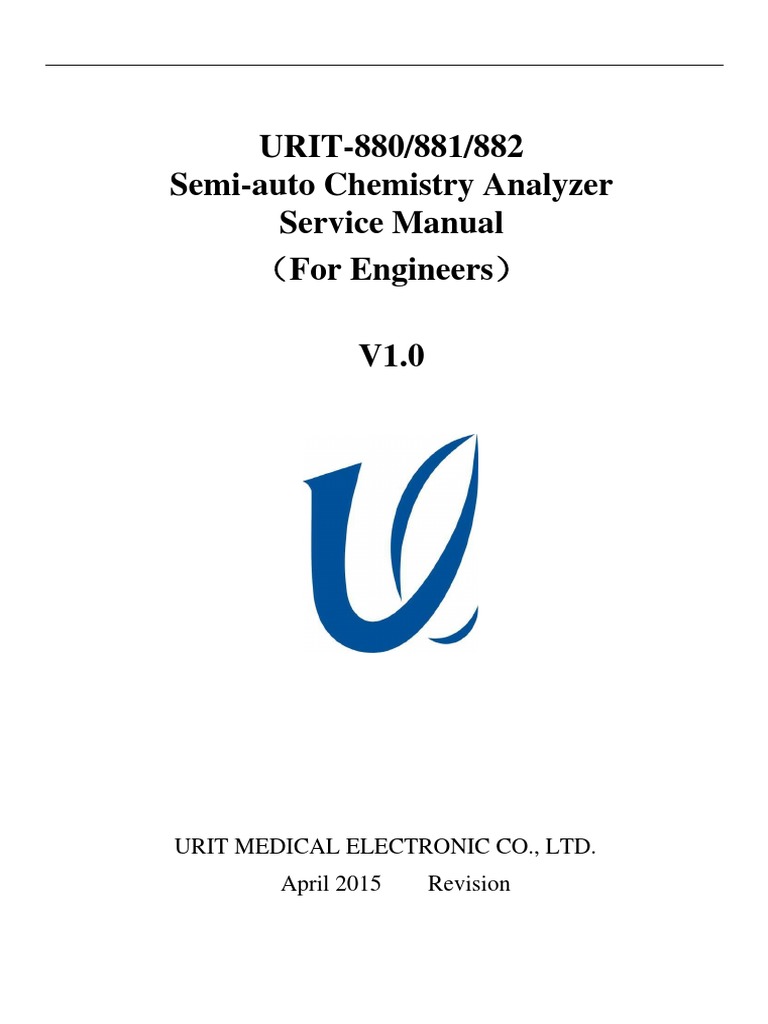 URIT-880 Service Manualv1.0 | PDF | Computer Keyboard | Usb