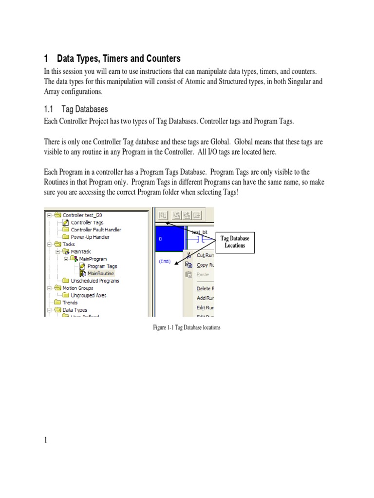 Data Types Timers and Counters | PDF | Databases | Information ...