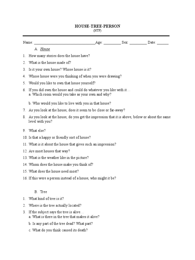 HTP Post Interrogation Form | PDF