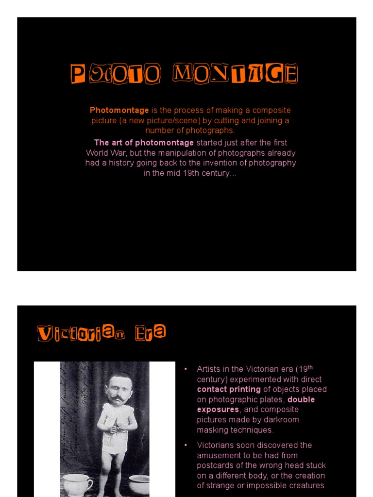 History of Photo Montage PDF | PDF | Vision | Crafts