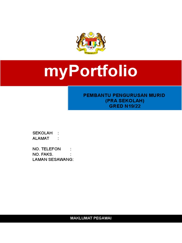 8.myportfolio (PPM Prasekolah) | PDF