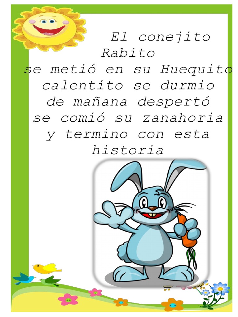 Rima - El Conejito y La Gallina | PDF