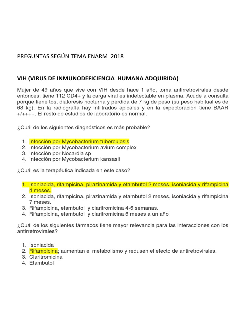 Enarm Vih | PDF | VIH | Hepatitis