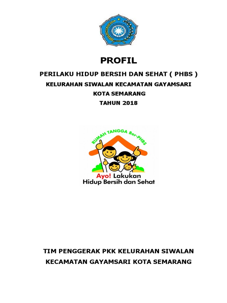 Profil PHBS Kelurahan Siwalan Tahun 2018 | PDF | Kesehatan Holistik