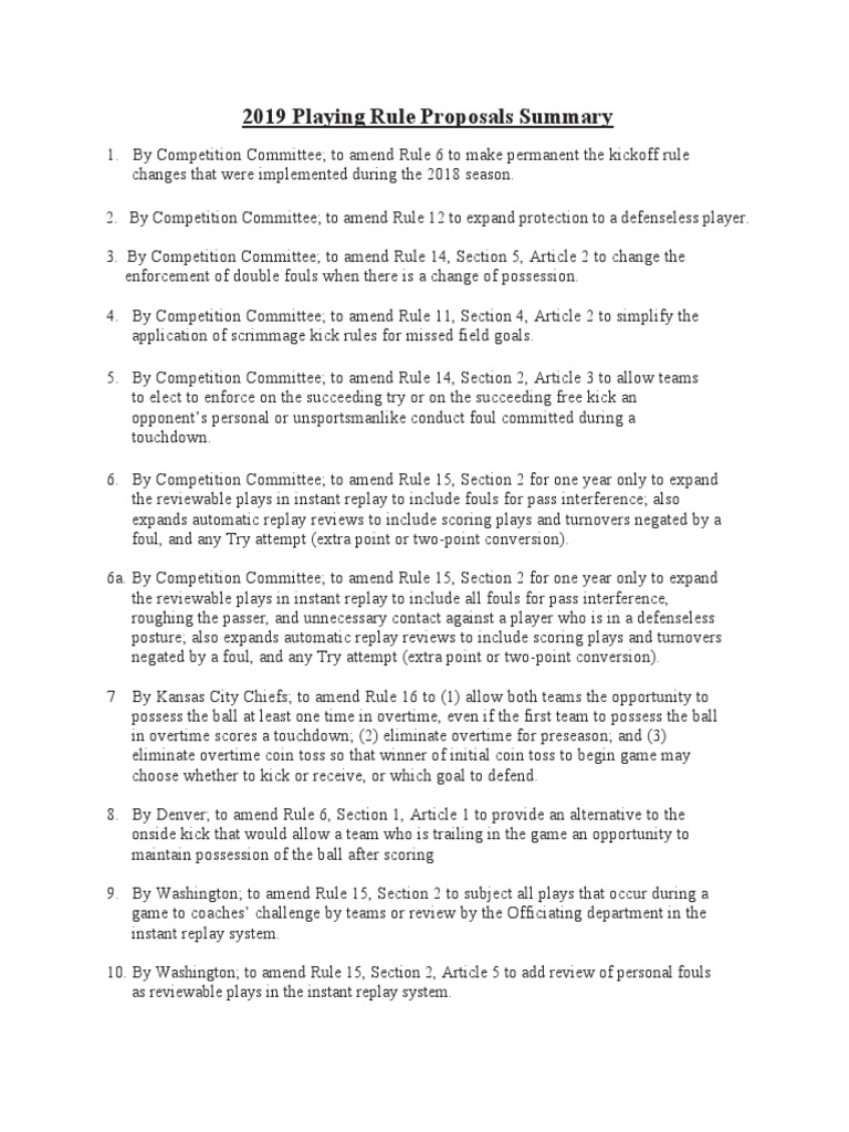 2019 Rule Proposals | PDF | Technology & Engineering