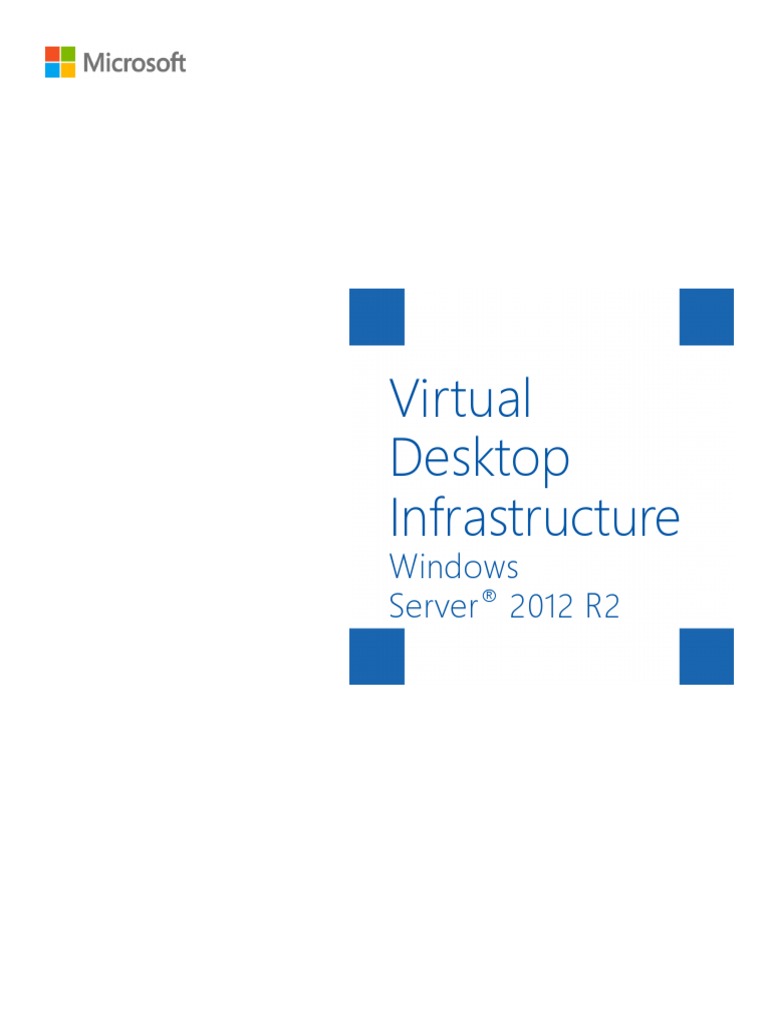 Virtual Desktop Infrastructure: Windows Server 2012 R2 | PDF | Remote Desktop Services | Desktop ...