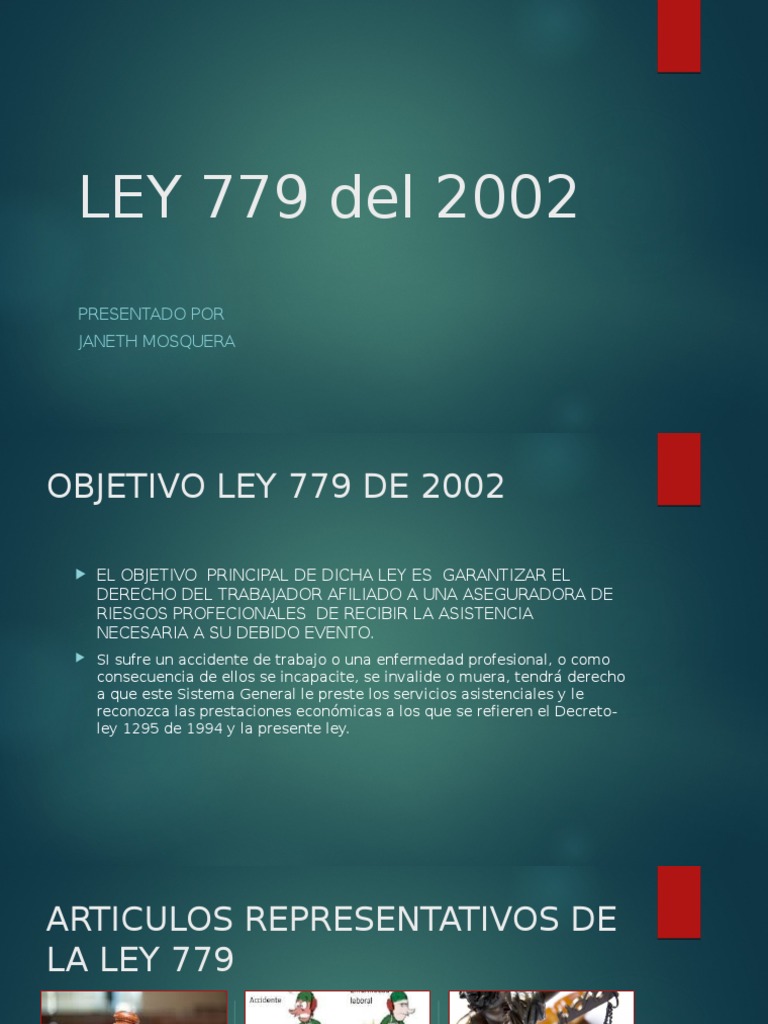 LEY 779 Del 2002 | PDF
