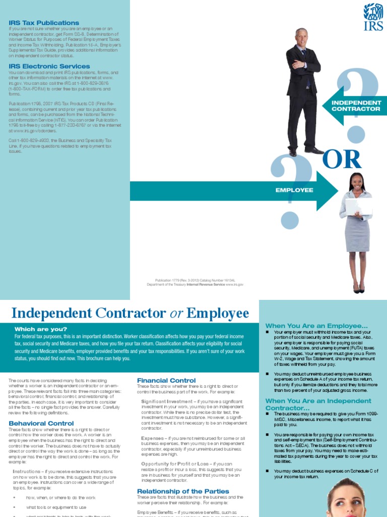 p1779 PDF | PDF | Independent Contractor | Irs Tax Forms