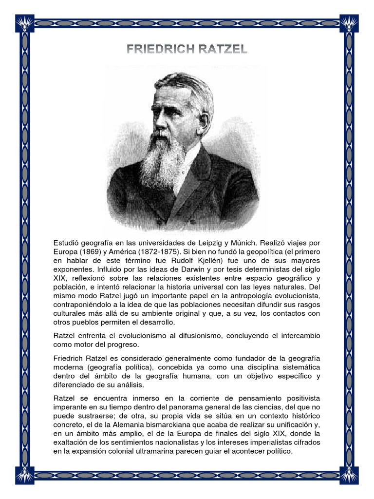 Friedrich Ratzel | PDF | Science | Geografía