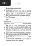 Emcee Script | PDF | Career & Growth | Wellness