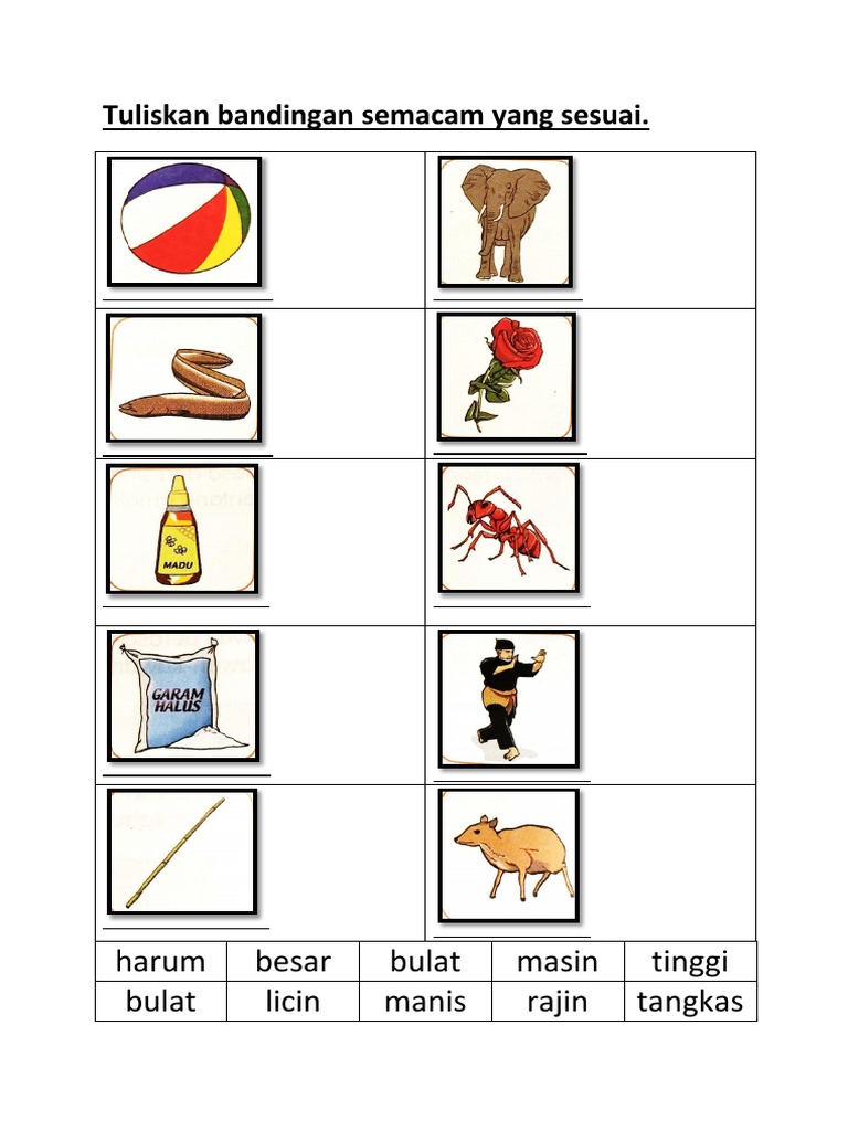 Tuliskan Bandingan Semacam Yang Sesuai | PDF