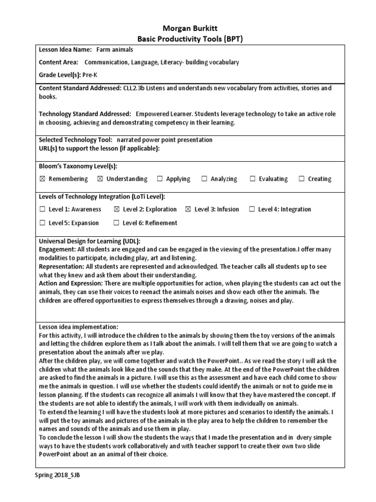 BPT Lesson Idea | PDF | Learning | Epistemology