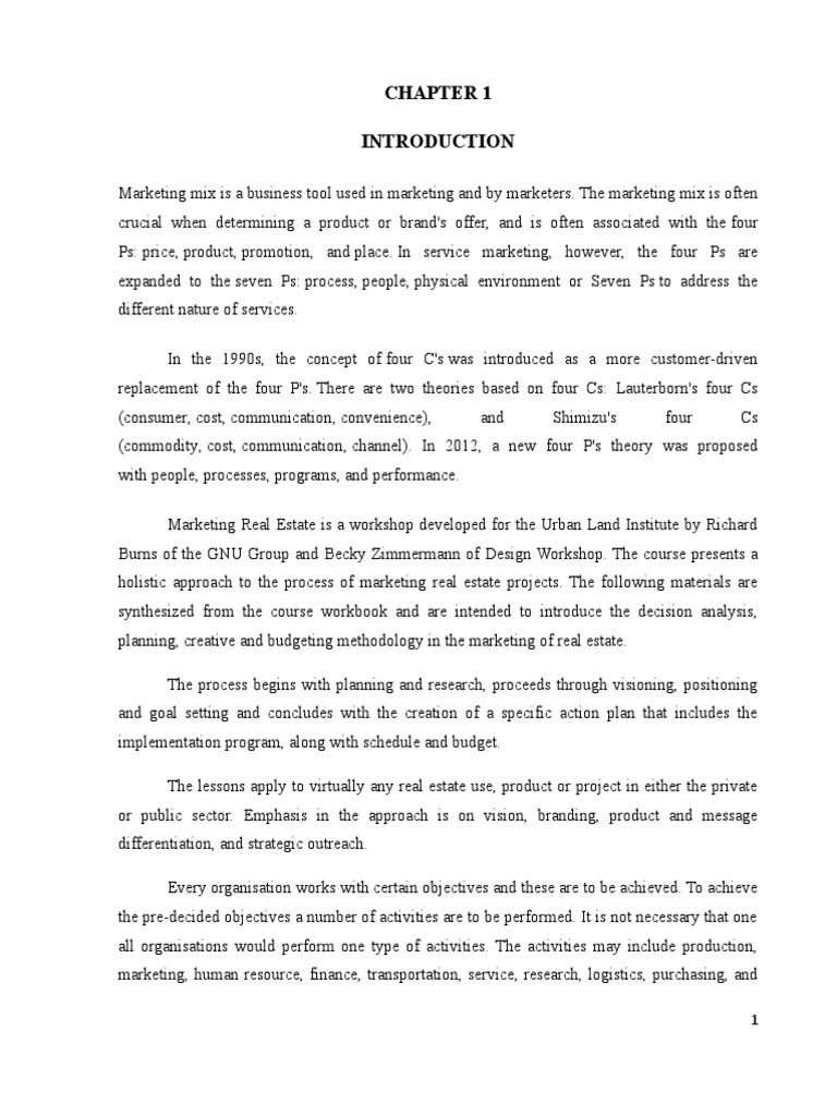 Real Estate Project | PDF | Marketing | Strategic Management