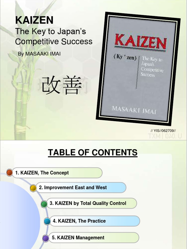 Kaizen: The Key To Japan's Competitive Success | PDF | Innovation ...