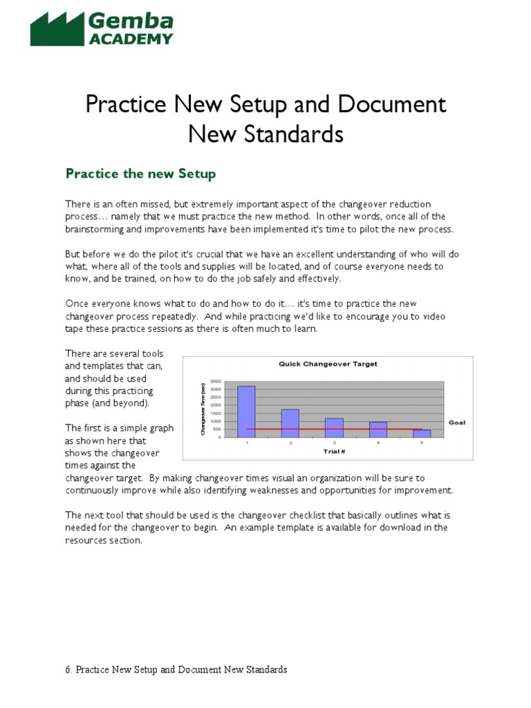 6 Practice New Setup and Document Standards PDF | PDF | Business ...