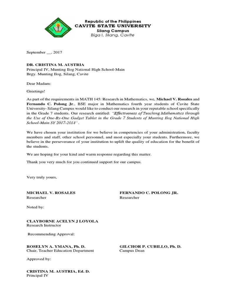 Letter For Research | PDF