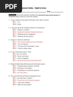 Safety Quiz - Fire Prevention Answer Key-1 | PDF | Science & Mathematics