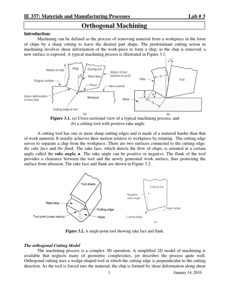 Orthogonal Machining | PDF | Teaching Methods & Materials | Technology ...