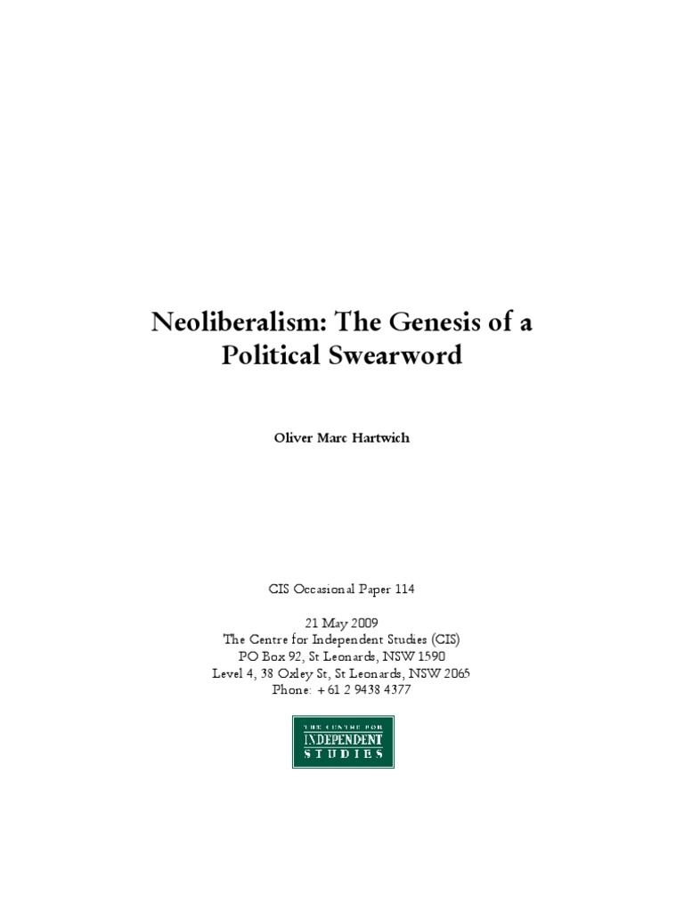 Neoliberalism | PDF | Social Science | History