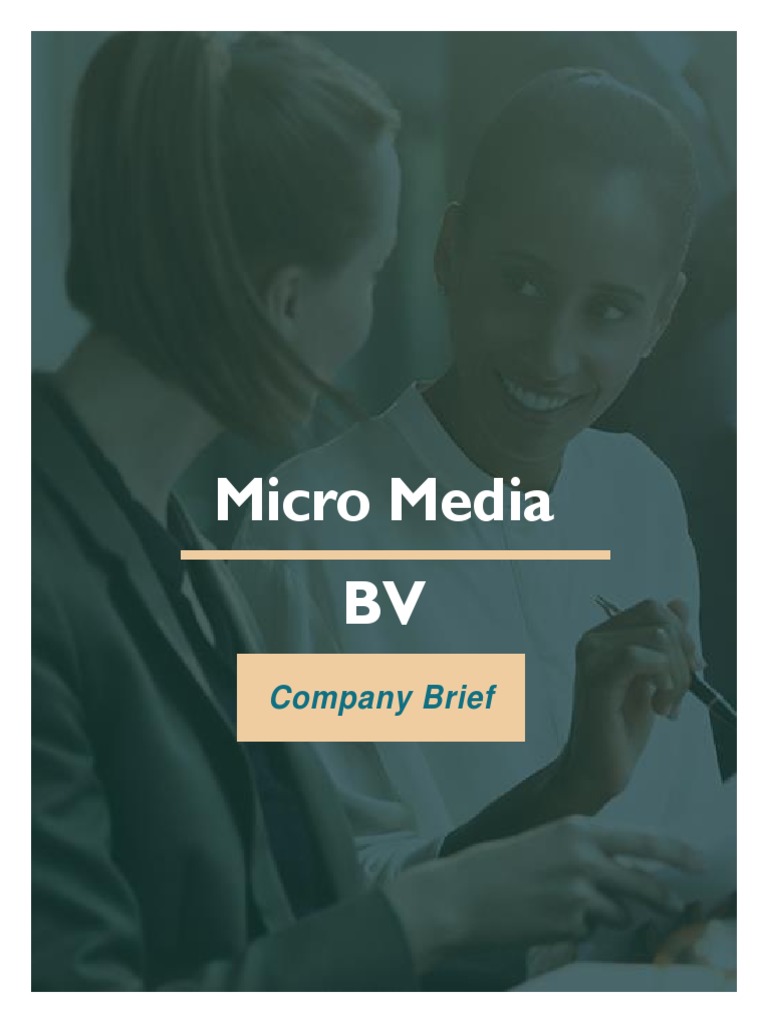 Micro Media Company Brief | PDF | Digital Distribution | Point Of Sale