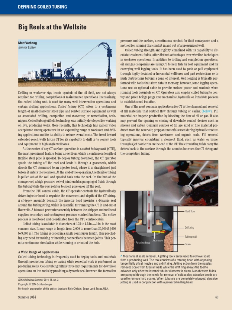 Big Reels at The Wellsite: Matt Varhaug | PDF | Oil Well | Casing ...