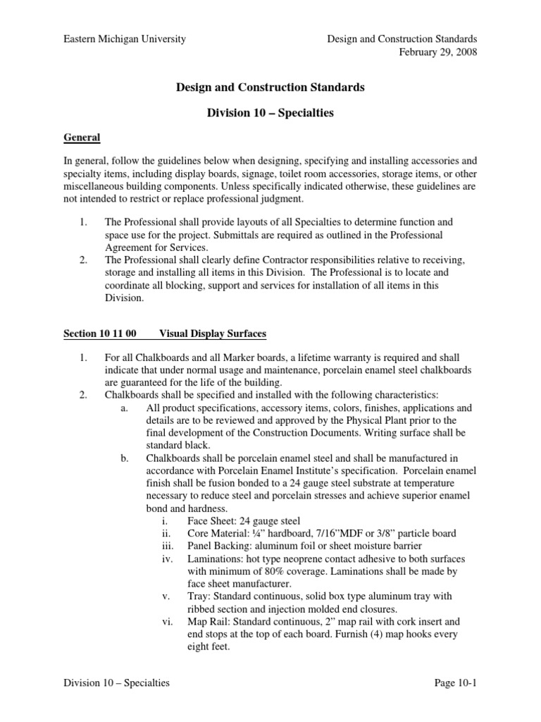 Division 10 - Specialties | PDF | United States Postal Service ...