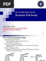 Retaining Wall Design | PDF | Soil | Mechanics