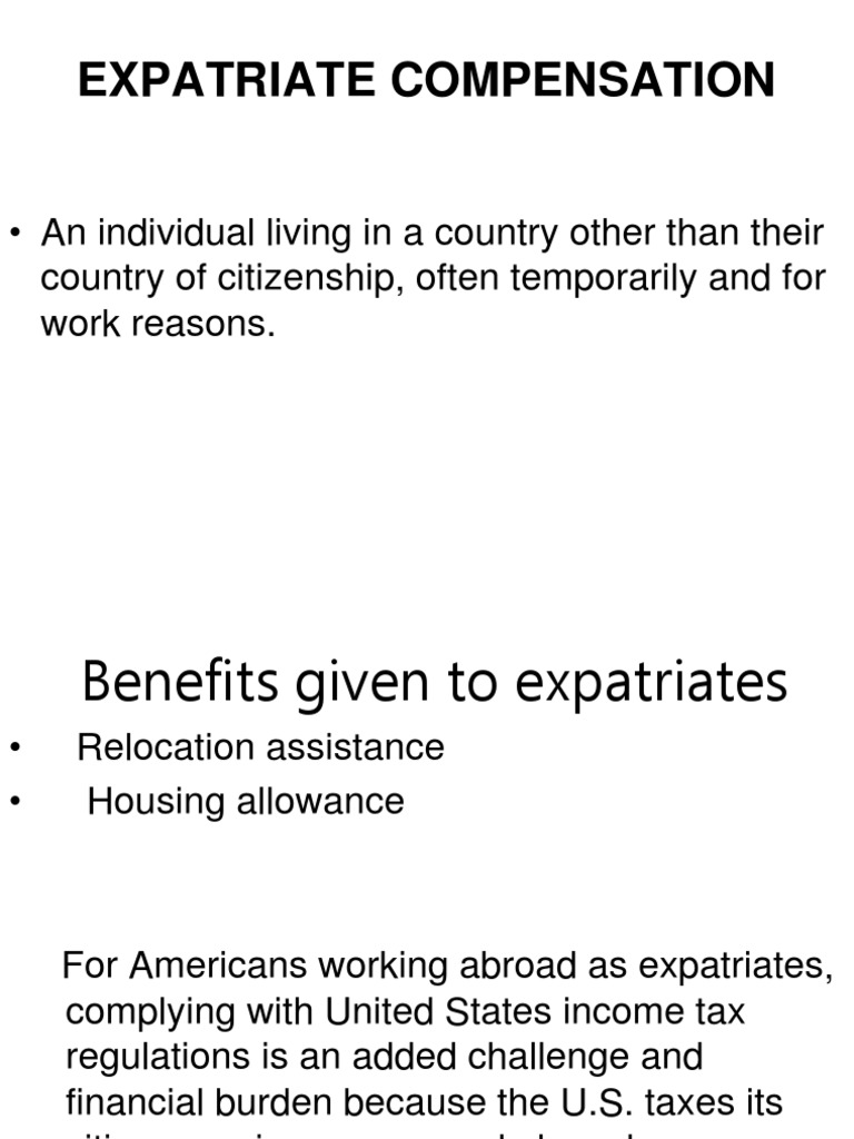 Expatriate Compensation Overview | PDF | Cost Of Living | Taxes