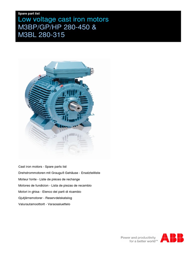 Low Voltage ABB Motor Spare Parts | PDF