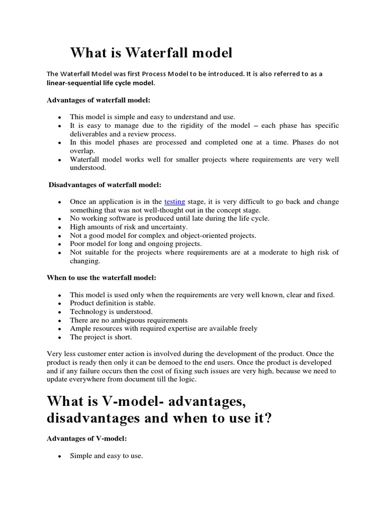 What Is Waterfall Model | PDF | Software Prototyping | Agile Software Development