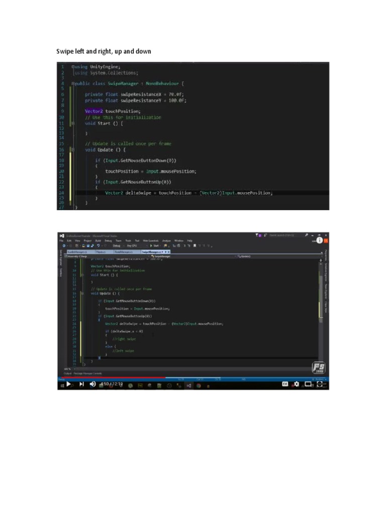 Swipe Left Right Unity | PDF | Law