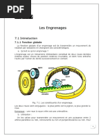CHAPITRE 6 - Les Engrenages | PDF | Cinématique | Machine