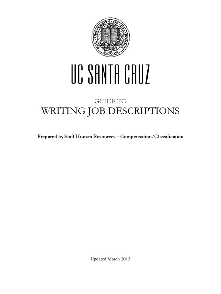 Guide to Writing Job Descriptions | PDF | Employment | Information