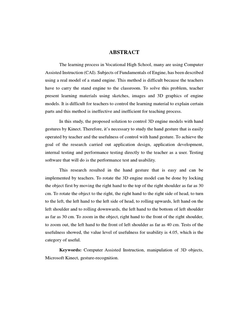 Keywords: Computer Assisted Instruction, Manipulation of 3D Objects ...
